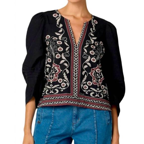 Cleobella | Tops | New Cleobella Farrah Blouse In Cardamon | Poshmark
